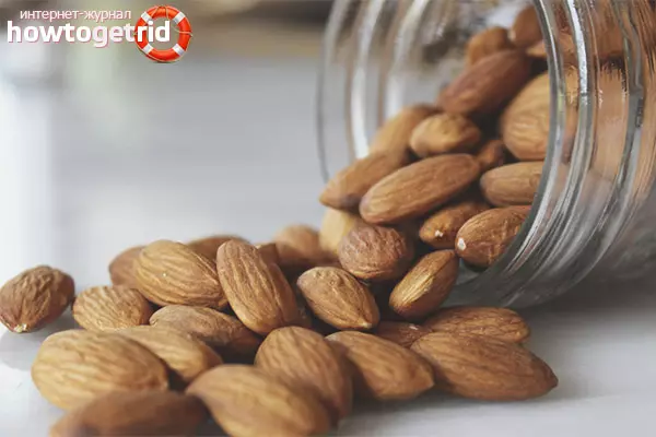 Subtecinas de almacenamiento de almendras en forma cruda