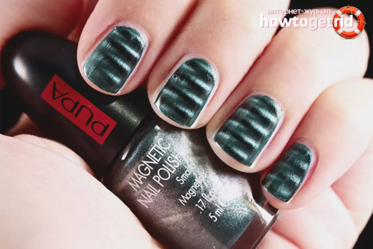 How to use magnetic nail polish