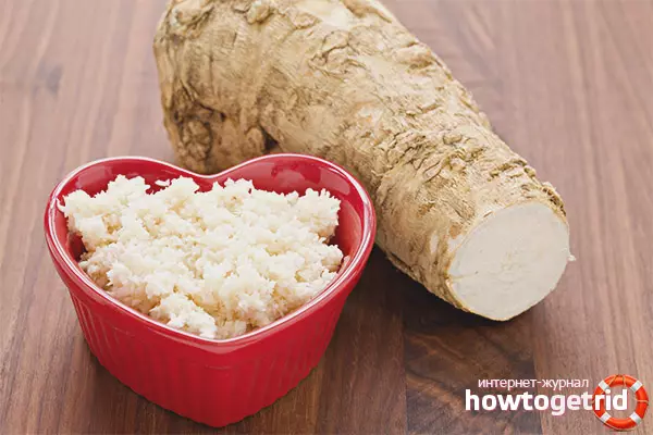 horseradish နှင့်အတူဆံပင်မျက်နှာဖုံးများချက်ပြုတ်နည်းများ