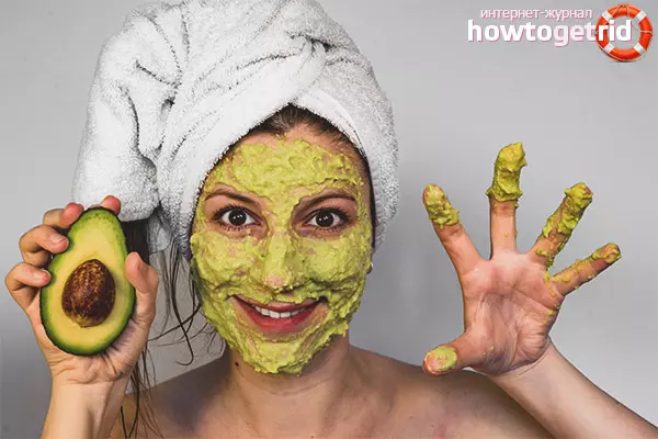 Masks ea Avocado bakeng sa sefahleho: 6 li-ripepes