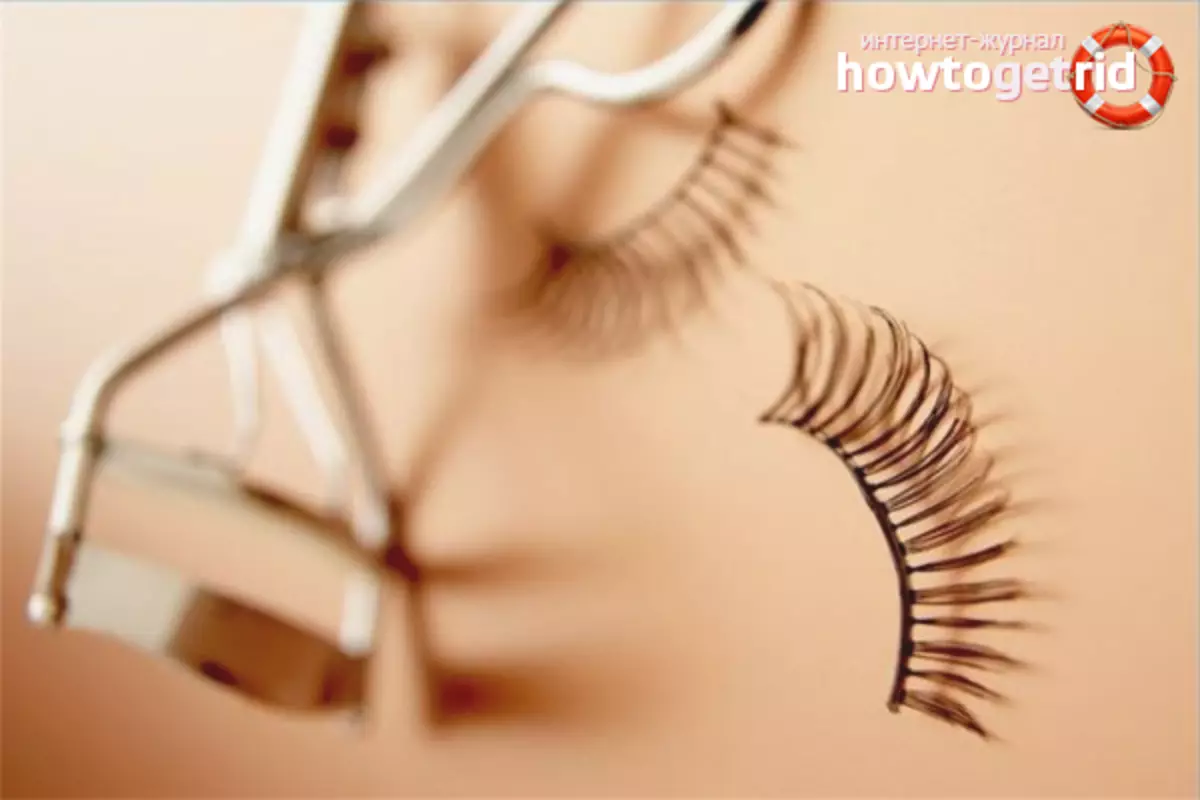 Bi o ṣe le lo awọn eyelashes eke