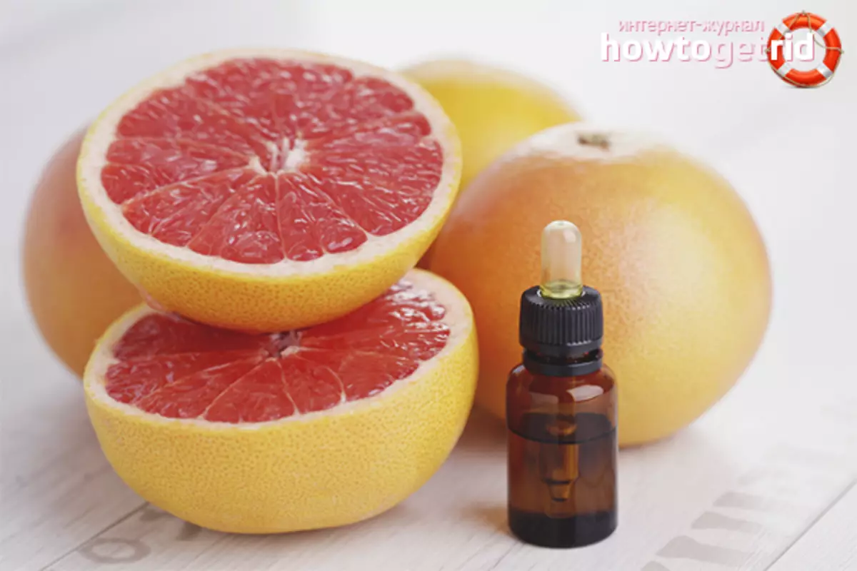 Etherische olie grapefruit voor haar