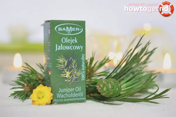 Subĉiela kaj interna uzo de juniper-oleo