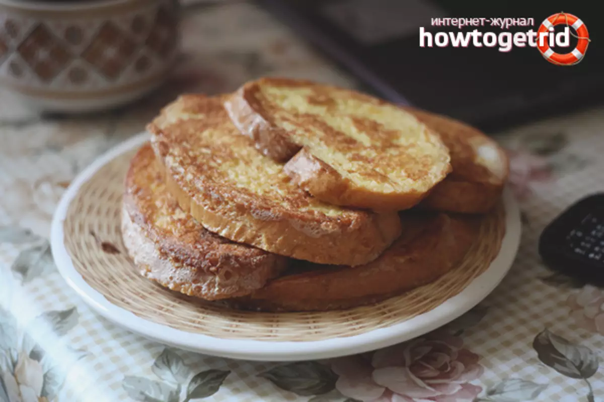 Comment faire cuire des croûtons avec oeuf et lait