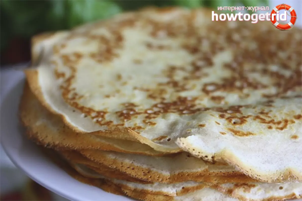 Pancakes juu ya kefir.