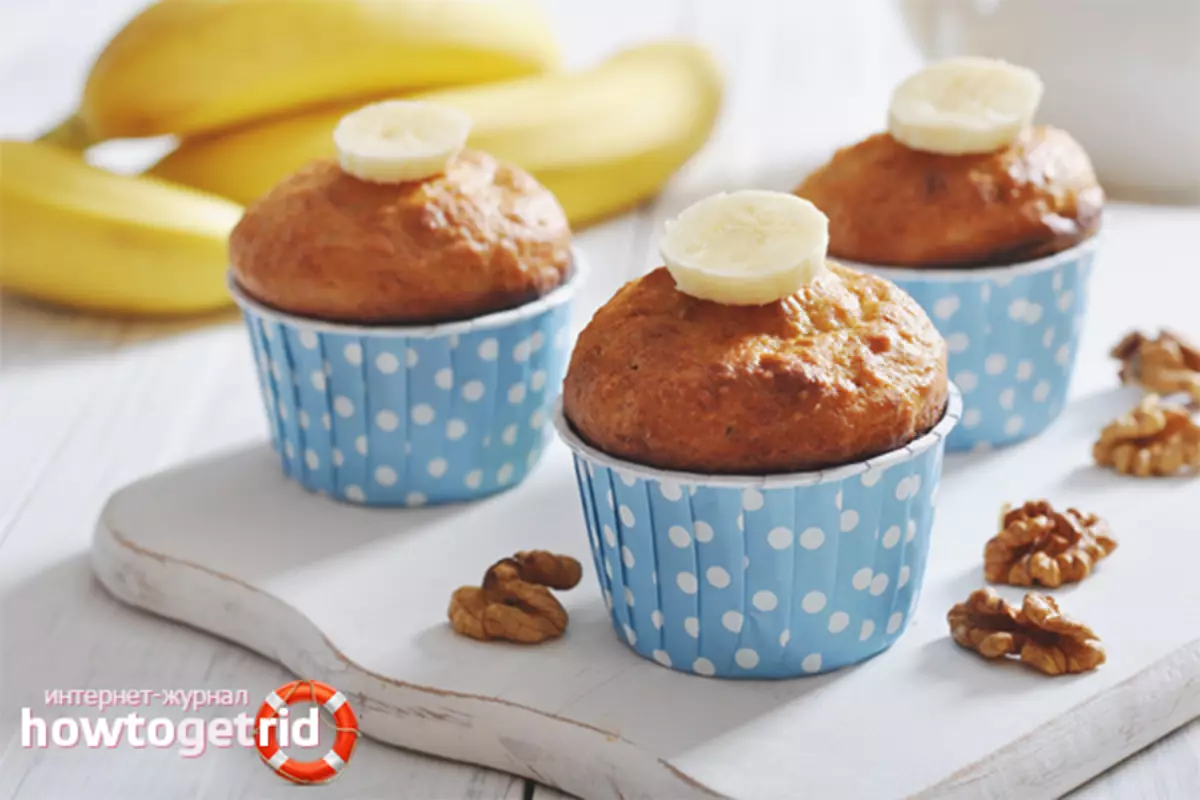 Banana-basearre Muffins