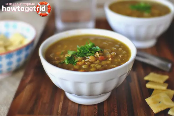 Soup recipes from lentils