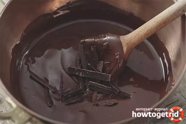 Cómo hacer una leche de chocolate amargo.