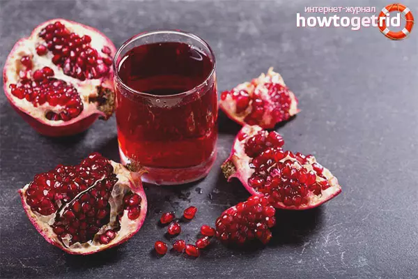 Sådan drikker man granatæblejuice til fremtidige mødre