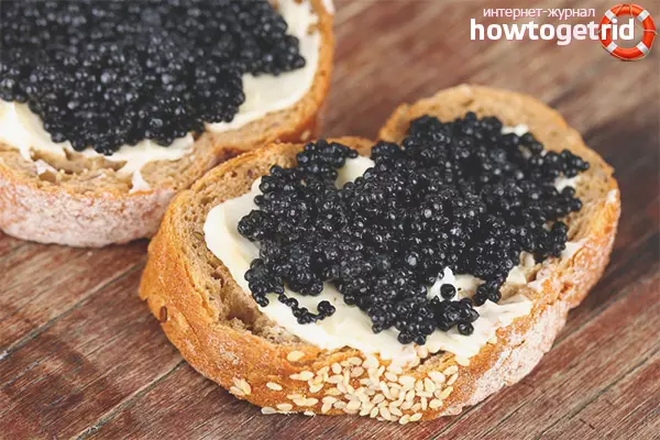 Classic dub caviar sandwich