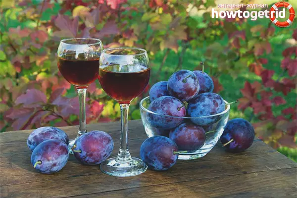 Plum domače vino: kuhanje receptov