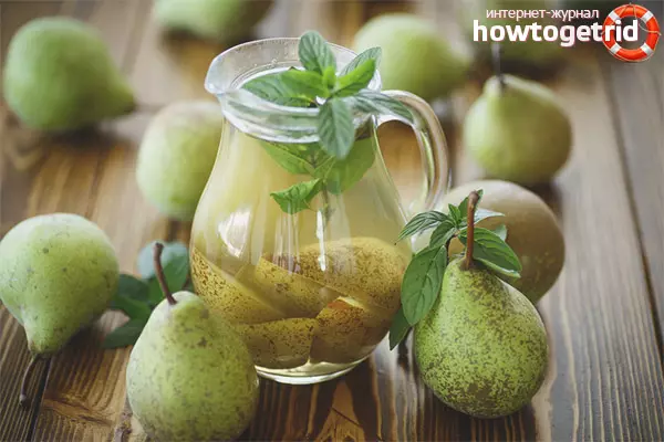 Kompot fan pears foar winter: cooking-resepten