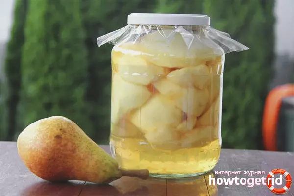 Resep-resep compotes saka pears kanggo mangsa