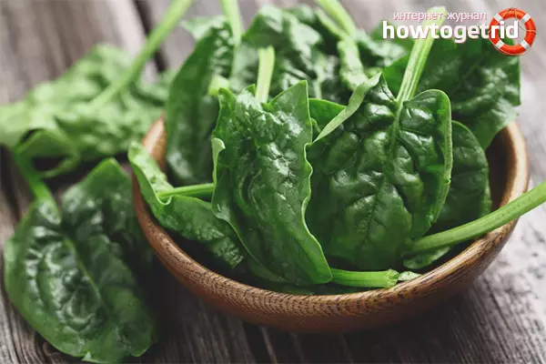 Spinach benefit for women