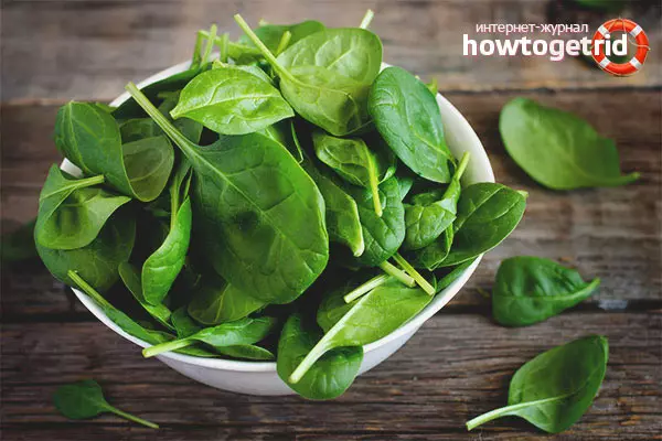 Spinach benefit for children