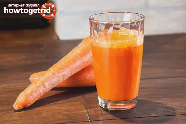 I-Carrot Juice lapho ukukhwehlela