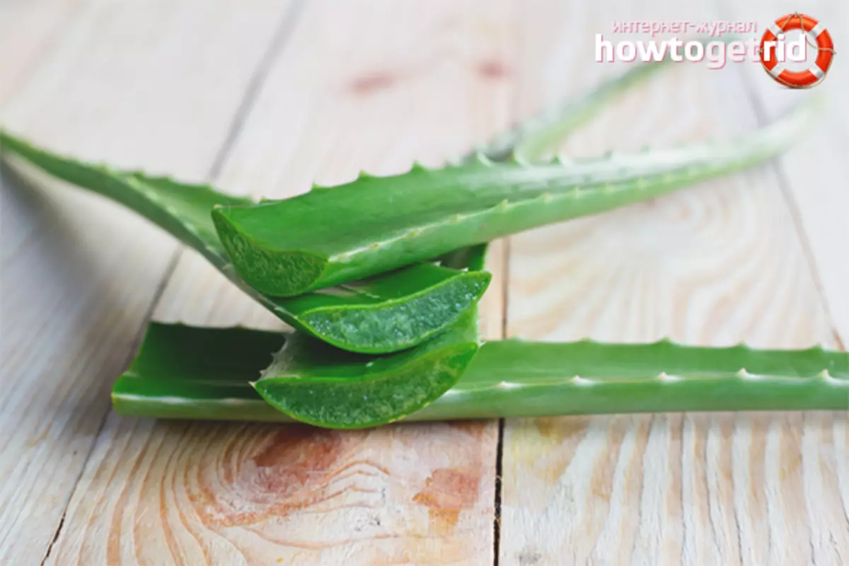 Aloe na dandruff.