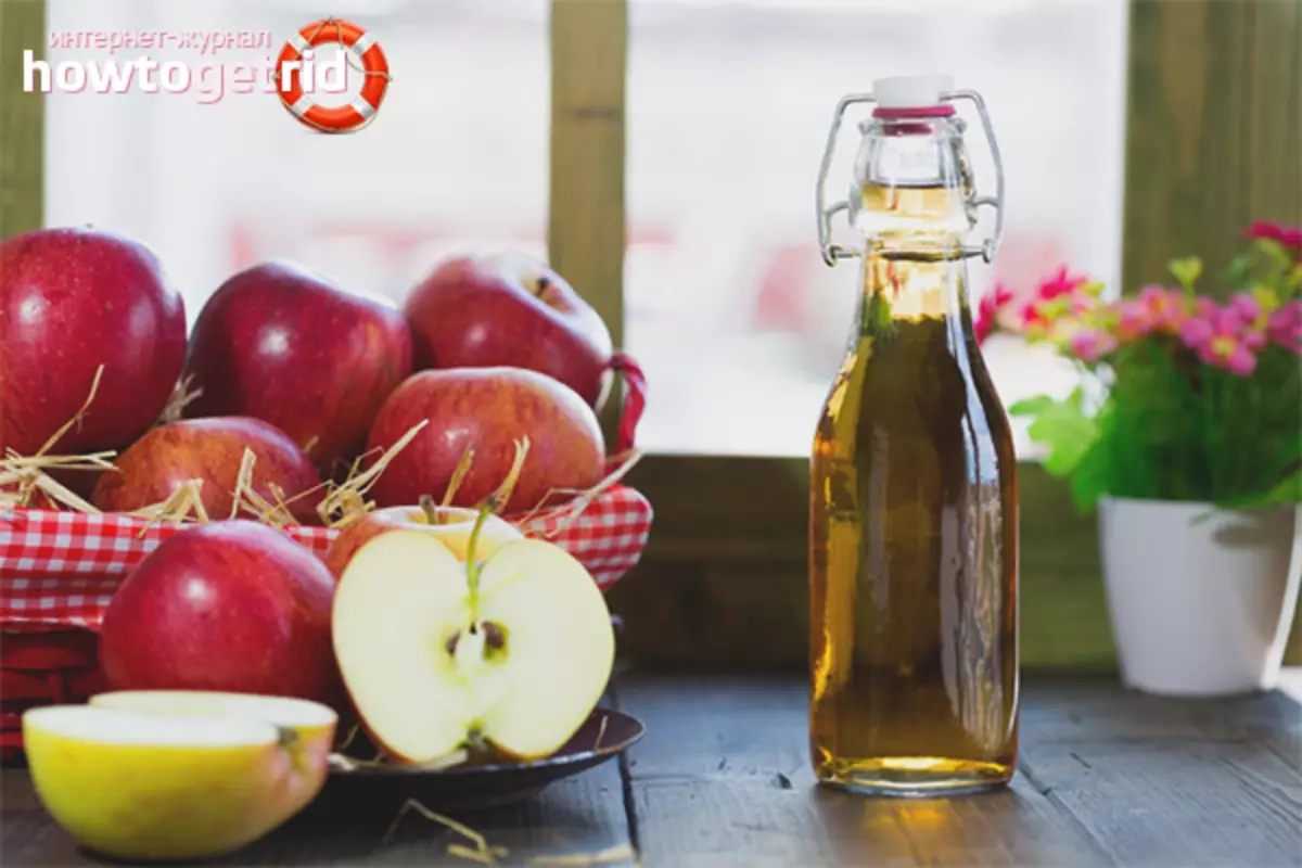 Apple vinegar with varicose