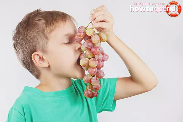 Possível dano da recepção de uvas por crianças