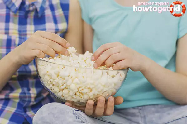 A popcorn bevezetésének jellemzői a gyermekek diétájában