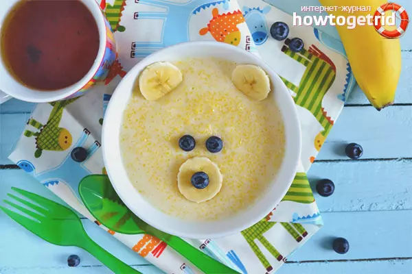 Porridge de maïs de cuisson pour bébé