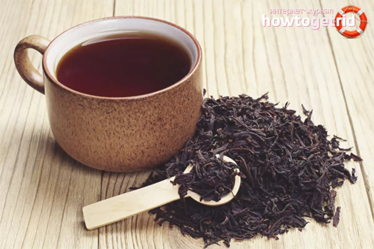 Los beneficios y el daño del té negro.