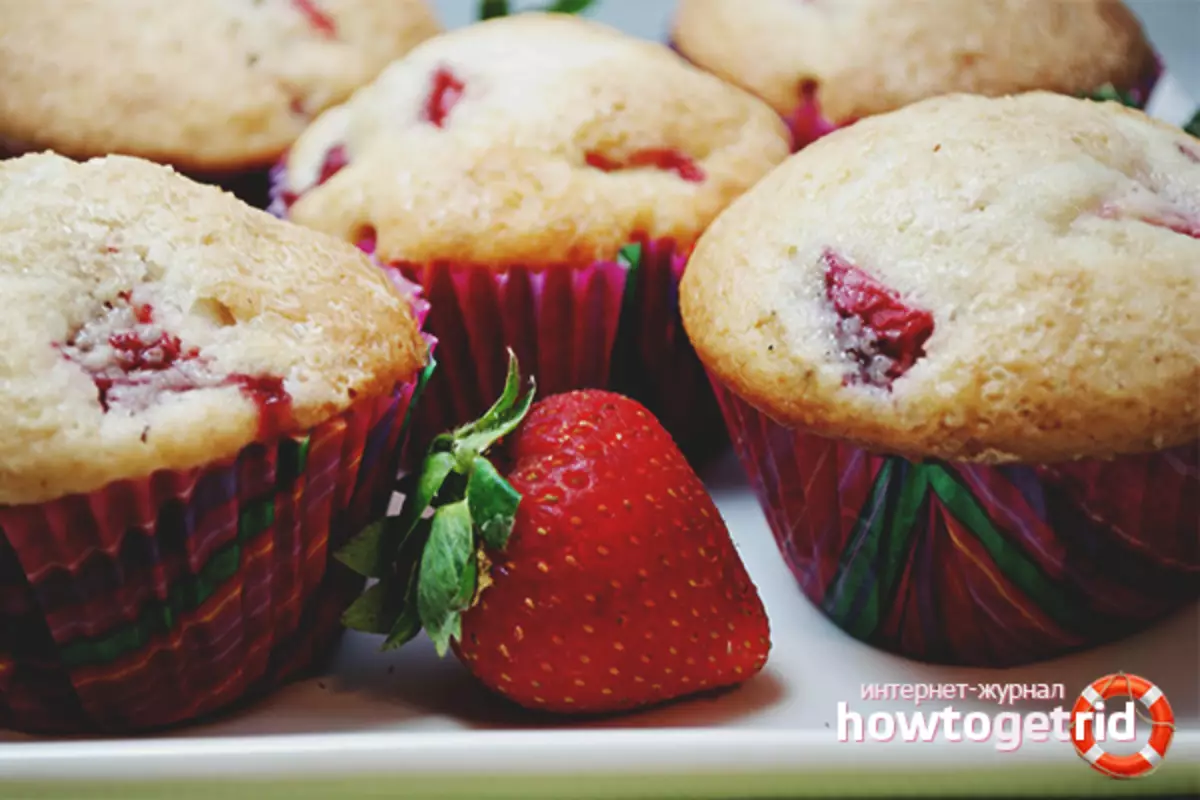 Cupcake à la fraise