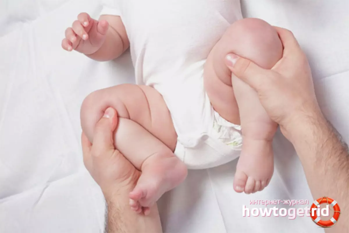 Gimnasia para el desarrollo de los músculos del niño.