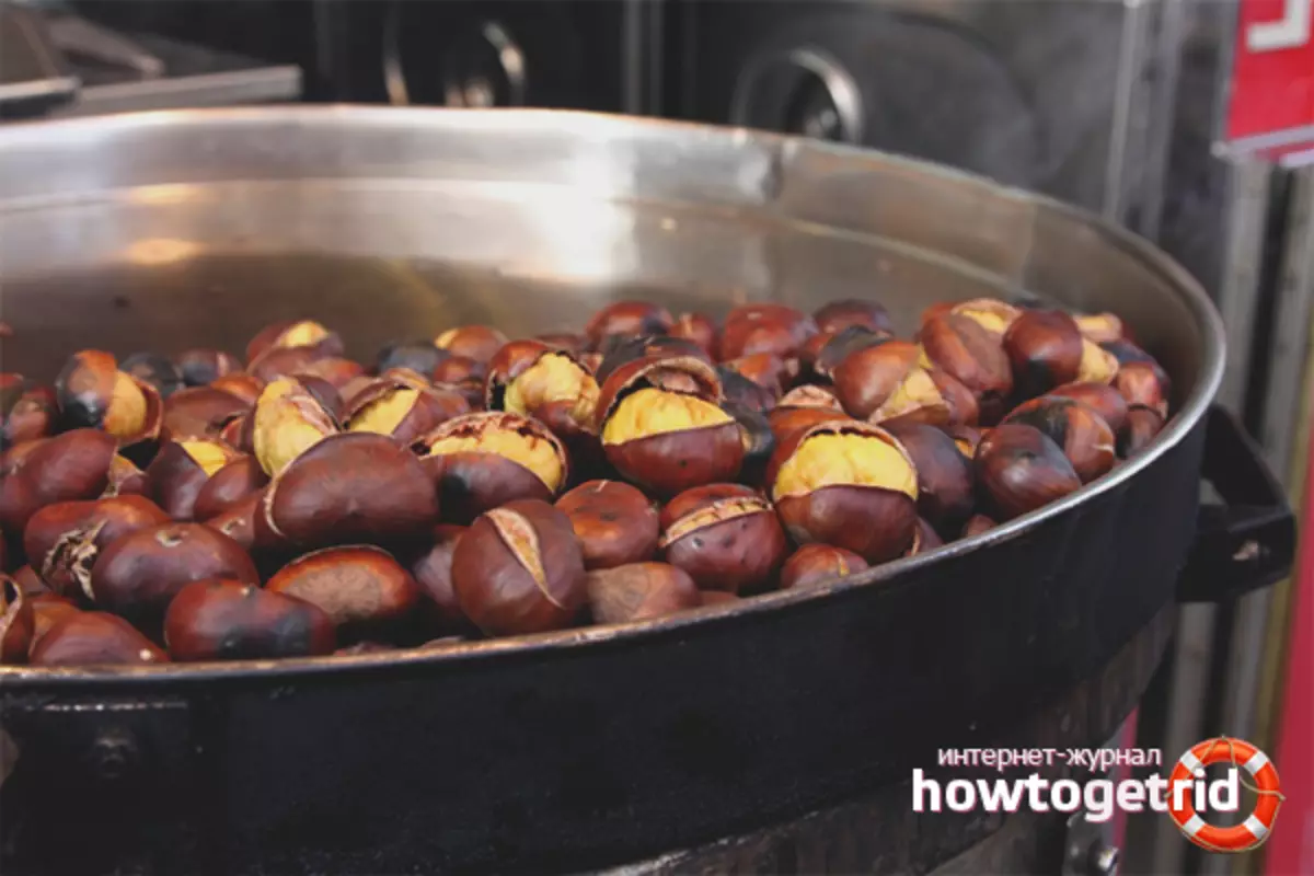 Como fritar castanhas em uma frigideira