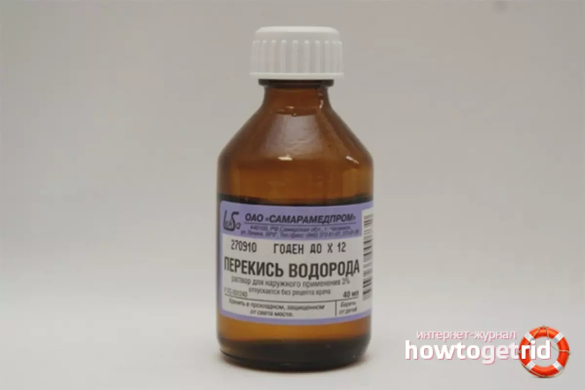 ដំណោះស្រាយនៃអ៊ីដ្រូសែន peroxide