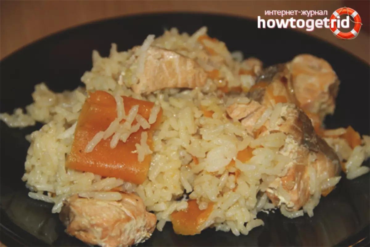 Poisson pilaf dans une cuisinière lente