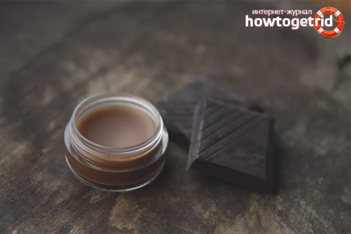 Chocolate lip balm