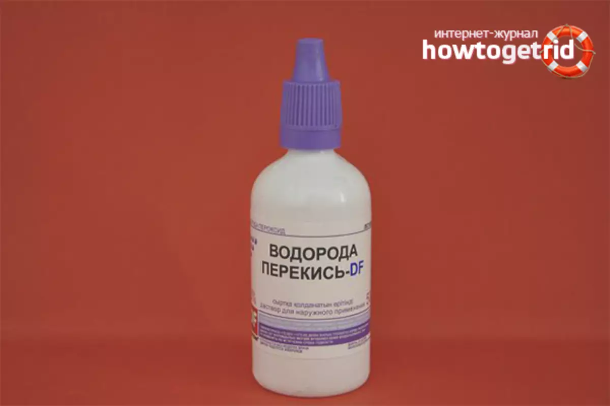 hydrogen peroxide ຈາກຜົມທີ່ບໍ່ຕ້ອງການ