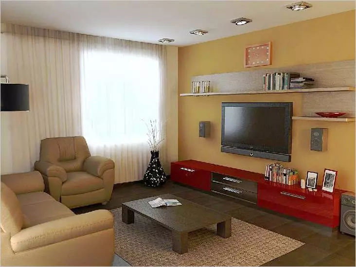 Foto de l'interior de la sala d'estar a l'apartament - Les idees de l'interior 1161_47