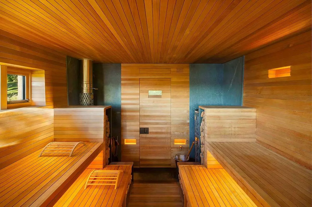 Interior decoration of a wooden bath: Photo of the best ideas for baths do it yourself 1598_5