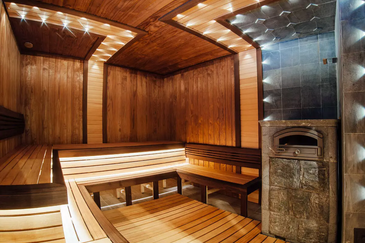 Interior decoration of a wooden bath: Photo of the best ideas for baths do it yourself 1598_70