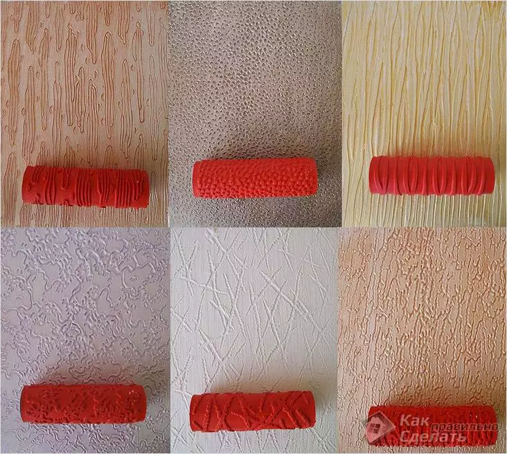 သငျသညျ textured roller ကိုသုံးနိုင်သည်