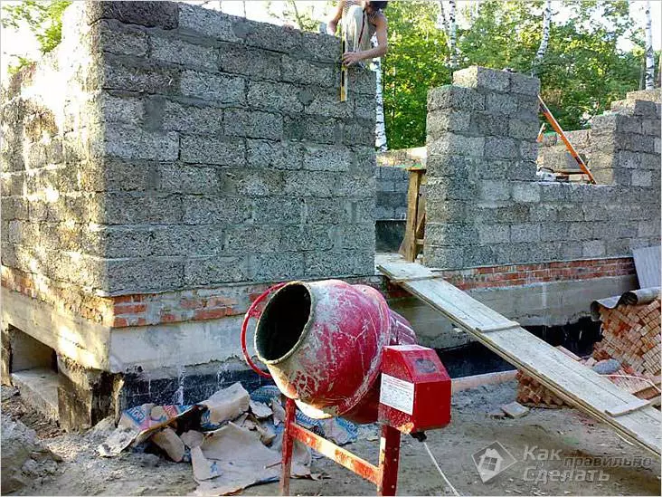 Laying wall