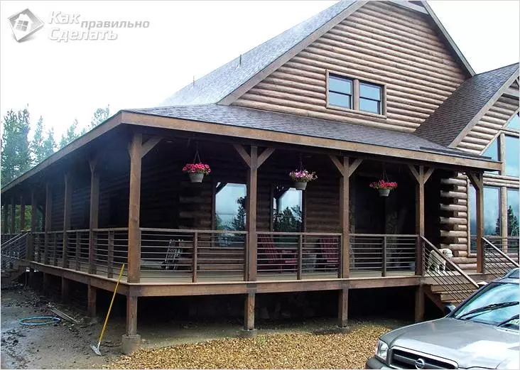 I-Porch Terrace of Wood