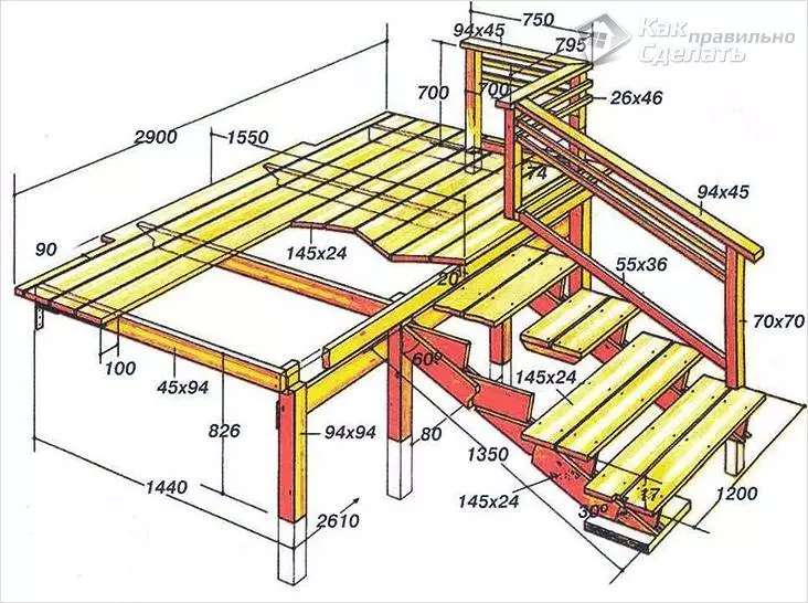 Wood Porch.