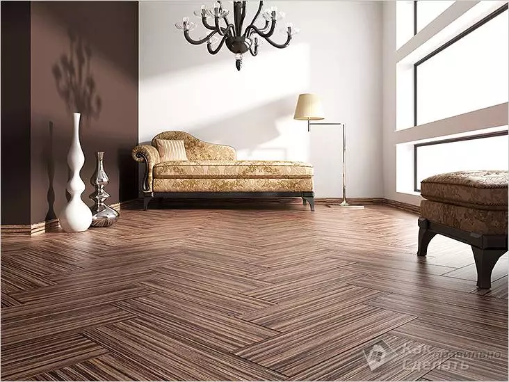 Gosodwyd parquet