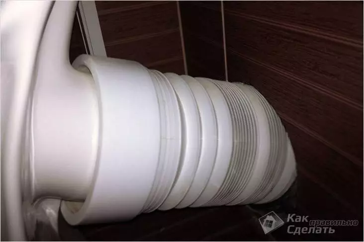 Connection toilet with sewer pipe - how to connect the toilet to sewage 3485_1