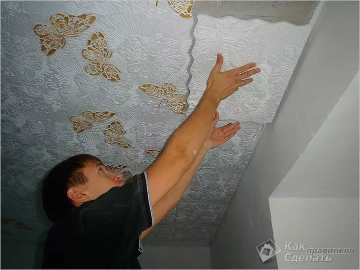 Sticking on the ceiling