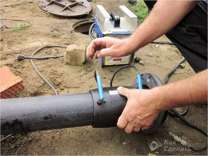 Electromofold welding of pipes