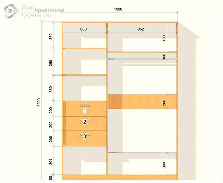 Tủ quần áo coupe tự làm nó + hình ảnh, bản vẽ 4009_31