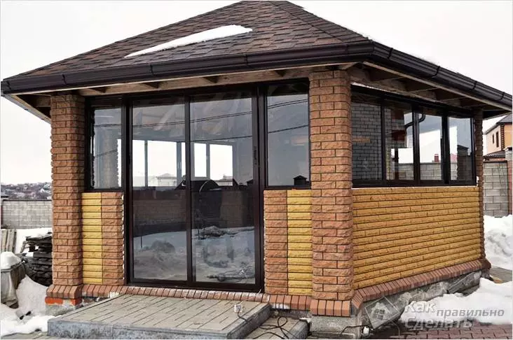 Dekorativ Brick Gazebo