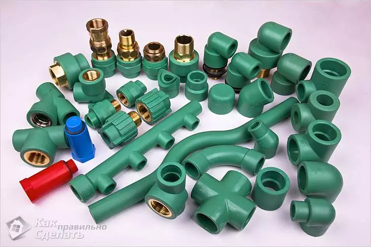 Fittings ya polypropylene.