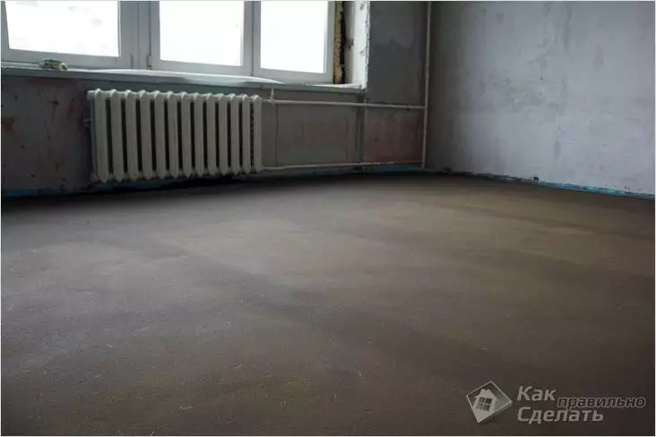 Screed dưới lớp laminate.