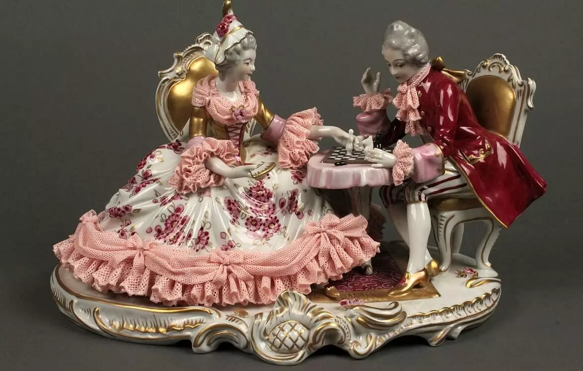 Porculanske figure u stilu Rococo