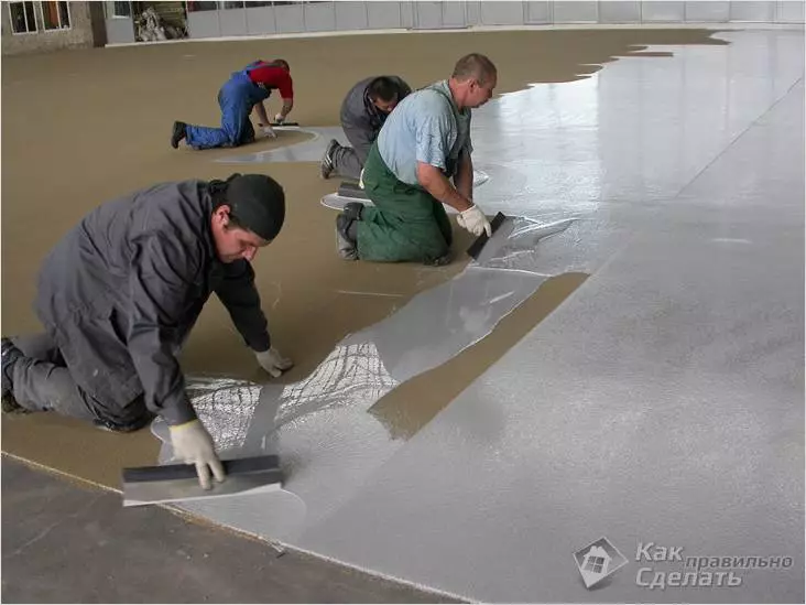 Installation of epoxy floor